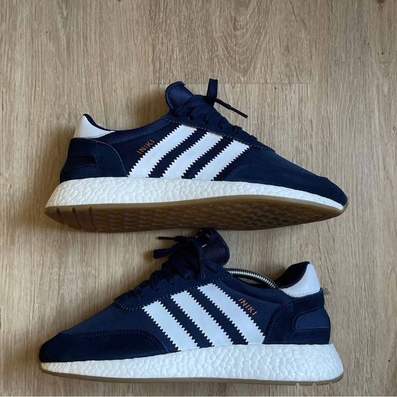 adidas | Shoes | Adidas Inimi Runner Navy Gum Button | Poshmark